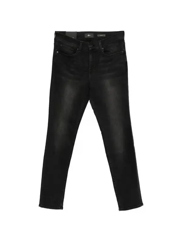 7 For All Mankind Slimmy Faded-effect Jeans