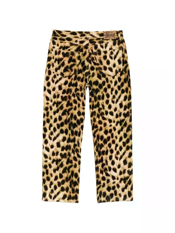 StÜssy Leopard-print Jeans