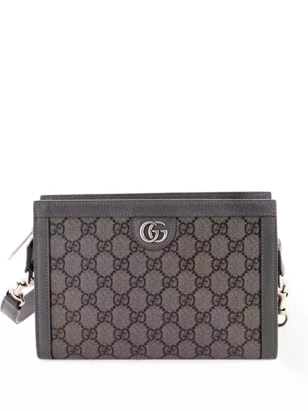 Gucci Ophidia Convertible Shoulder Bag Gg Coated Canvas Small Crossbody Bag - Grey