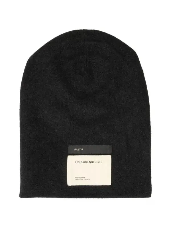 Frenckenberger Fine-knit Cashmere Beanie Hat - Black