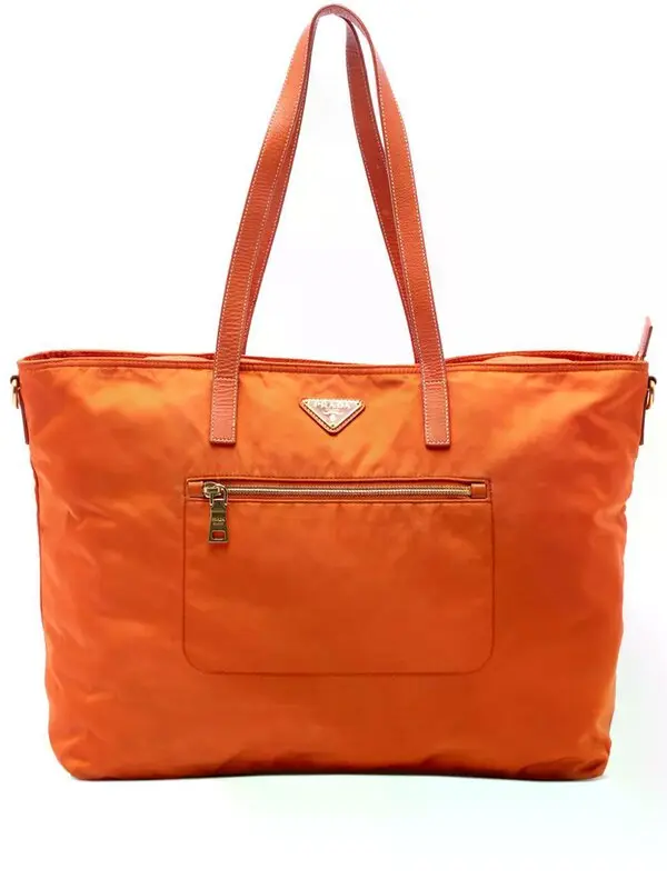 Prada 2013-2026 Saffiano Trimmed Tessuto Satchel