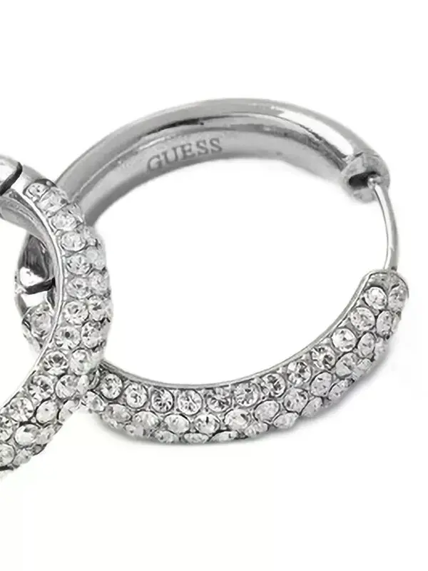 Guess Madison Crystal-embellished Hoop Earrings