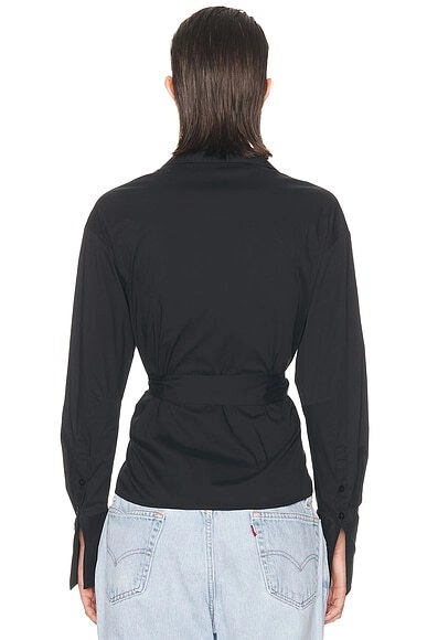 SIMONMILLER Anya Poplin Wrap Top