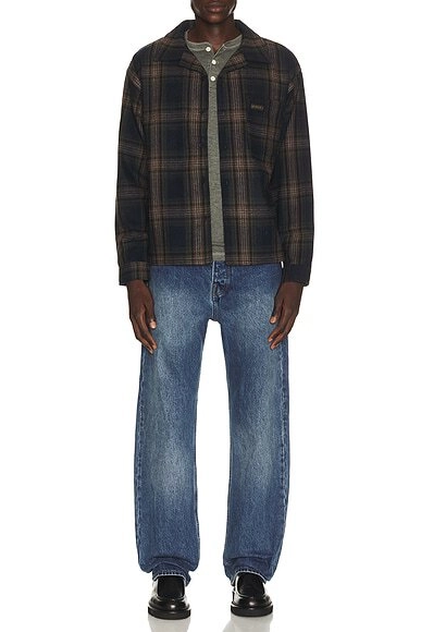 HONOR THE GIFT Plaid Flannel Long Sleeve Overshirt