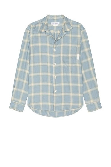 WORKS AND DAYS Rayon Check Classic Shirt