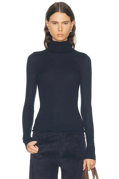 Sprwmn Long Sleeve Mock Neck Top