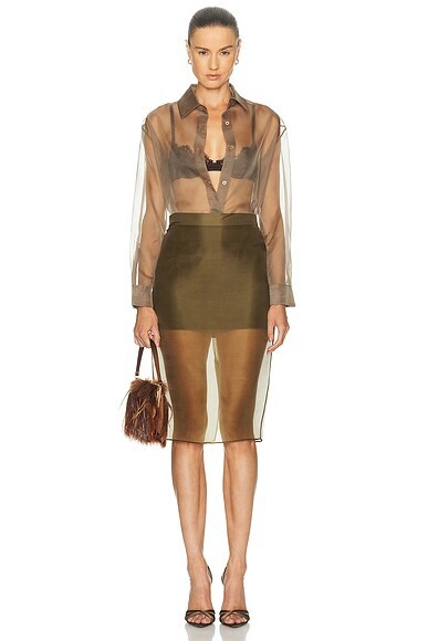 Renggli Organza Button Up Shirt