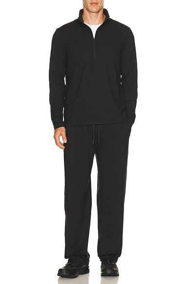 Lululemon Soft Jersey Half Zip Sweater - Black