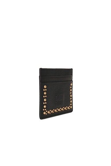 Miu Miu Madras Borchie Card Case