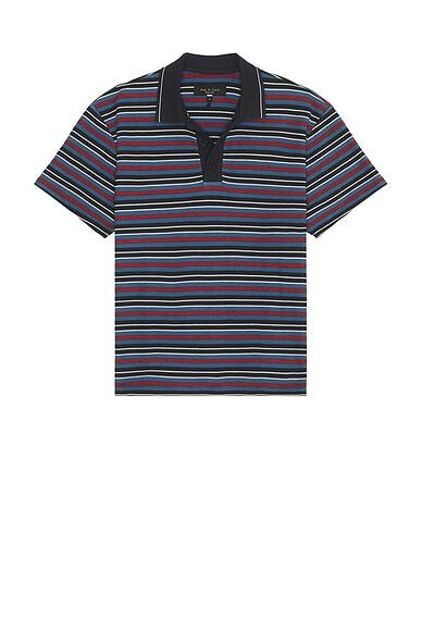 Rag & Bone Stripe Pique Polo