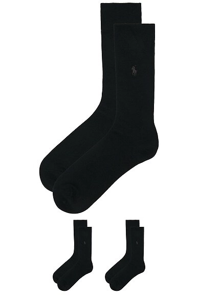 Polo Ralph Lauren Soft Touch Flat Knit Dress Socks 3-pack