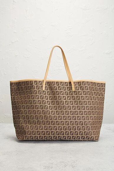 Fendi Zucchino Roll Tote Bag