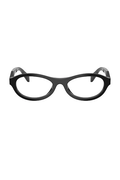 Prada Oval Optical Glasses - Black