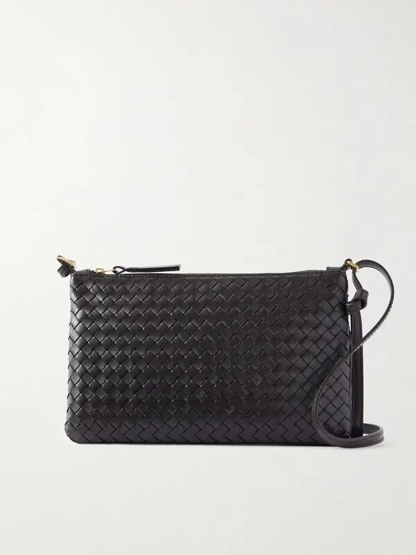 Bottega Veneta Gemellini Intrecciato Leather Shoulder Bag - Brown