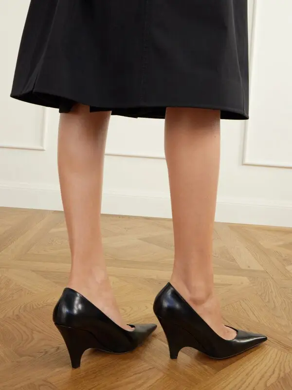 Bottega Veneta Scaletta 90 Leather Pumps