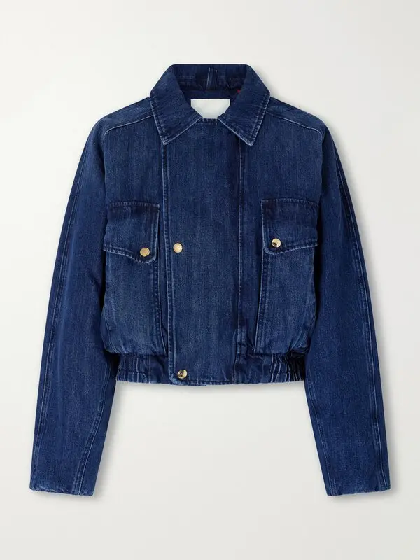 RÙADH The Ghillie Cropped Denim Jacket