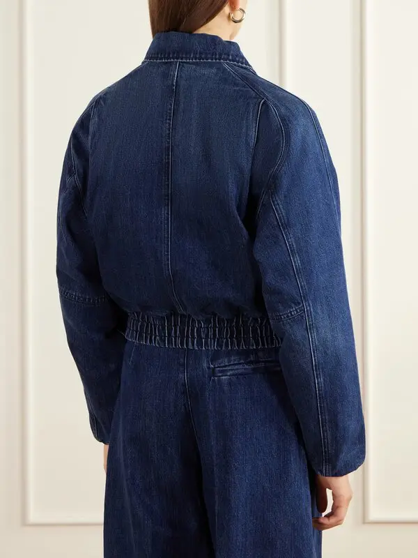 RÙADH The Ghillie Cropped Denim Jacket
