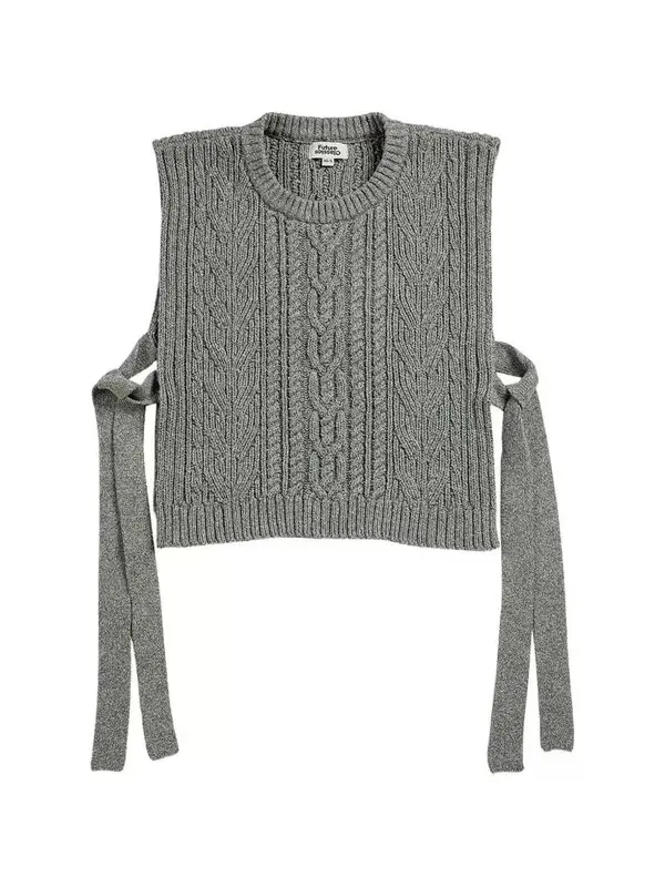 FUTURE CLASSICS Cable-knit Cropped Sweater Vest