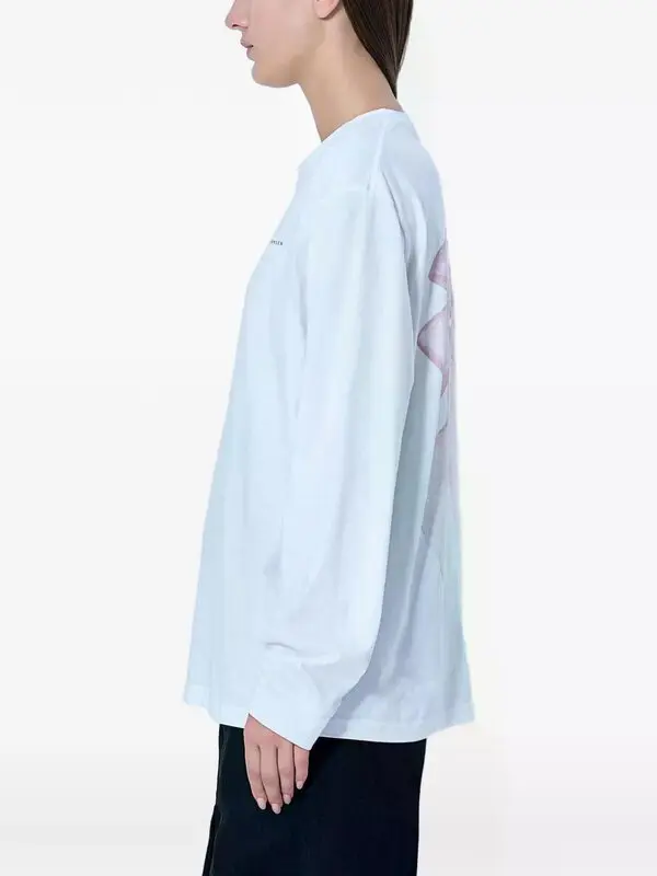 Cecilie Bahnsen Bow-print Long-sleeve T-shirt