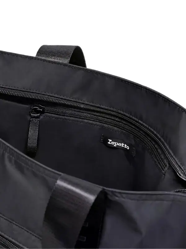 Repetto Logo-tape Mesh-panel Tote Bag