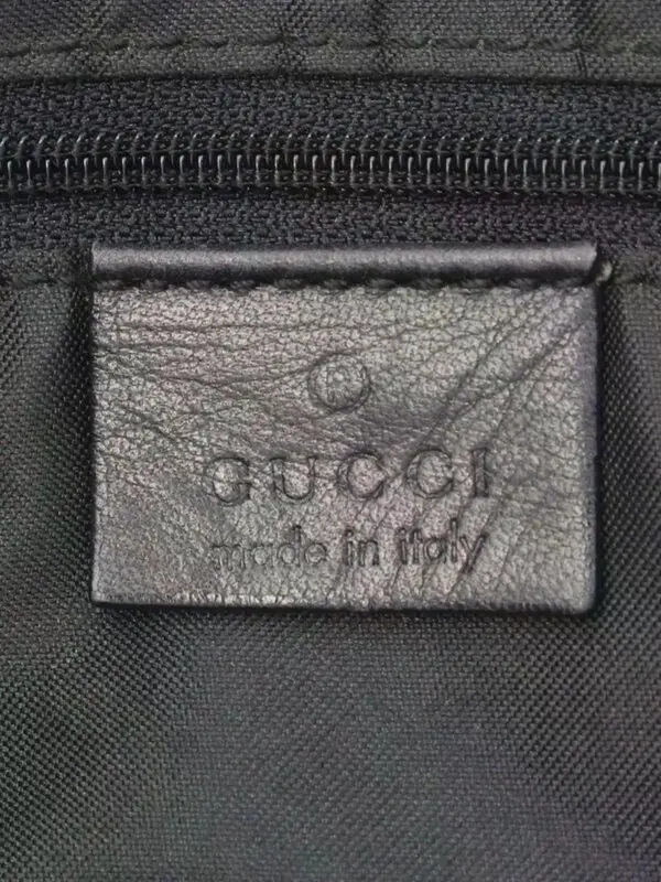Gucci 2000-2015 Bamboo Gg Nylon Shoulder Bag