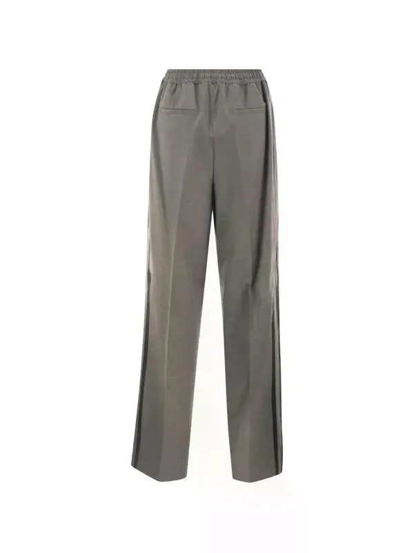 Sportmax Drawstring Side-stripe Trousers