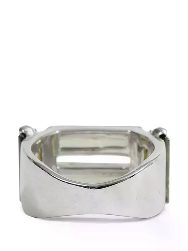 ALAN CROCETTI Crystallised Armour Ring - Silver