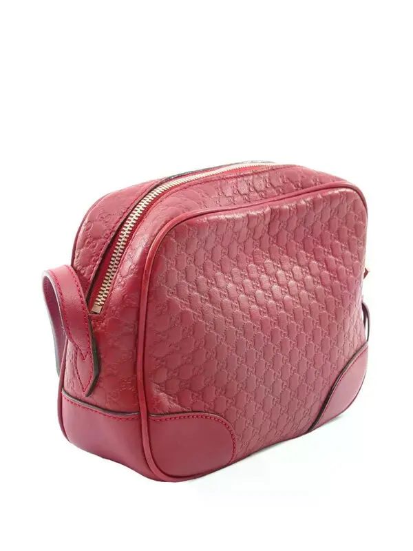 Gucci 2000-2015 Microguccissima Bree Crossbody Bag - Red