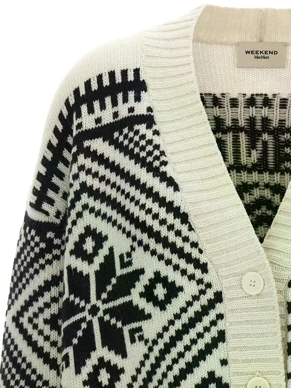 Max Mara Jacquard-knit Belgio Cardigan