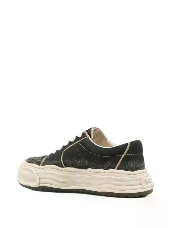 Mihara Yasuhiro Eric Overdyed Suede Sneakers - Black