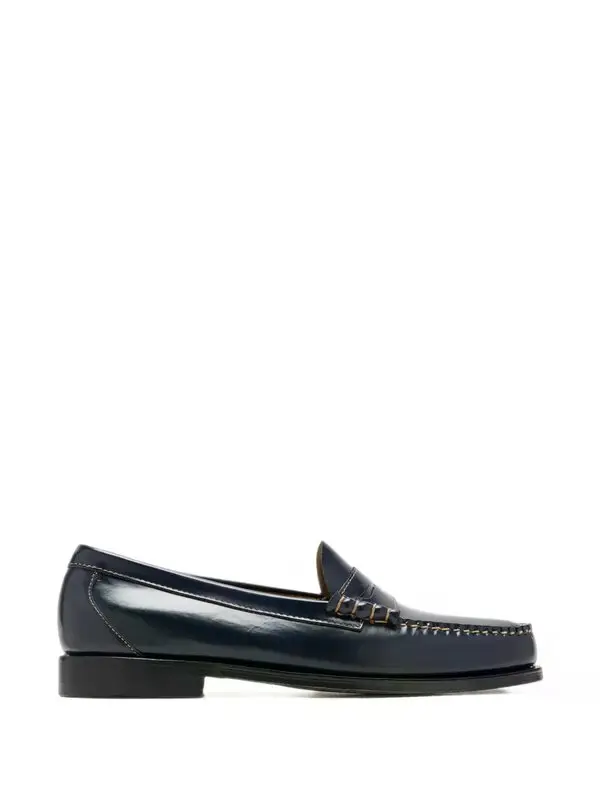 G.H.BASS Weejun Heritage Larson Contrast-stitch Loafers - Blue