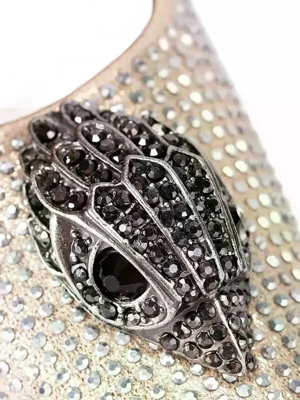 Kurt Geiger Belgravia Eagle Crystal-embellished Pumps