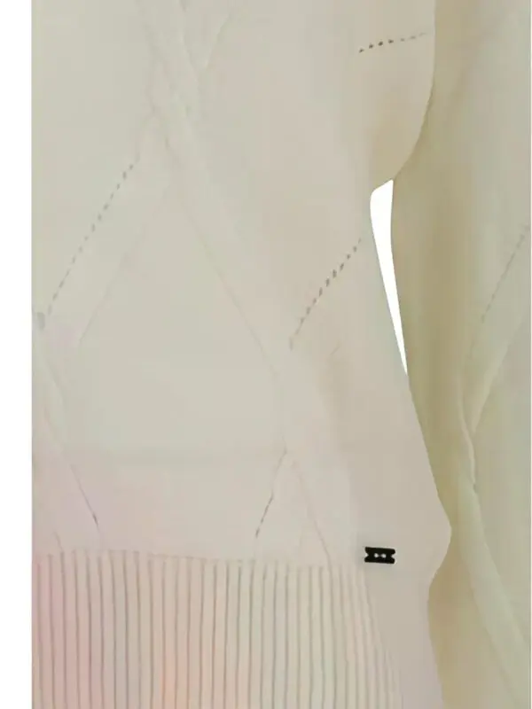 Kiton Diamond-pattern V-neck Sweater - Neutrals