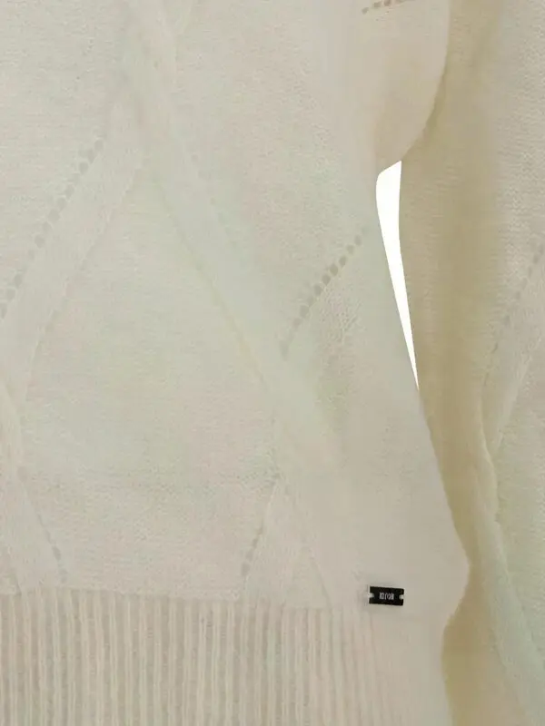 Kiton Diamond-pattern V-neck Sweater