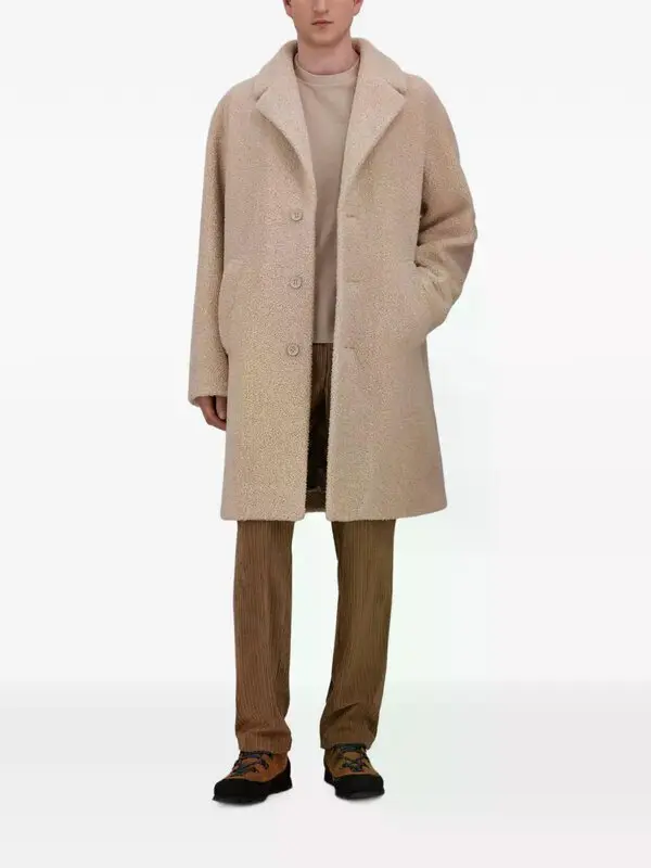 Herno Teddy-effect Single-breasted Coat