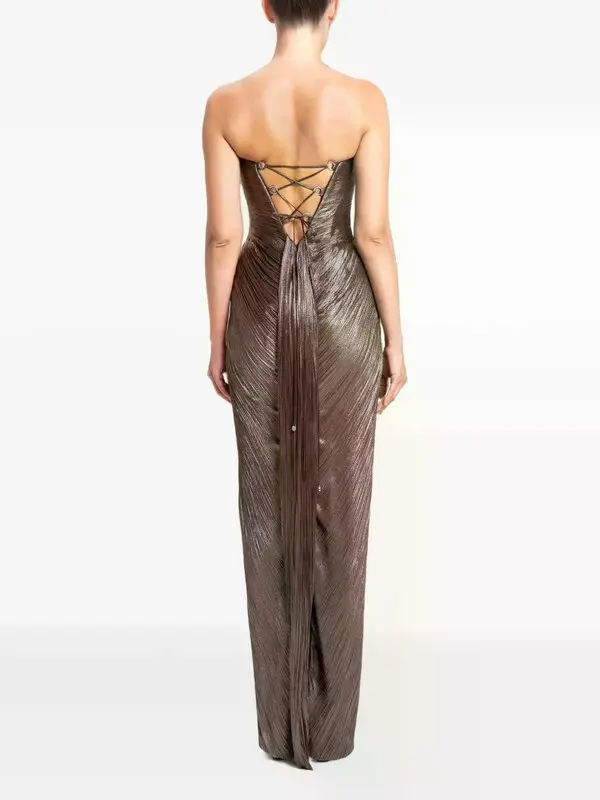 MARIA LUCIA HOHAN Stephanie Pleated Gown
