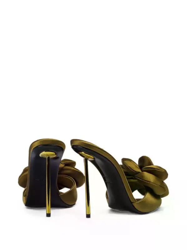LE SILLA Bella Rose-detail Satin Sandals