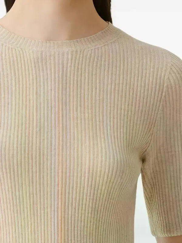 Fabiana Filippi Platinum Elbow-sleeve Sweater - Brown