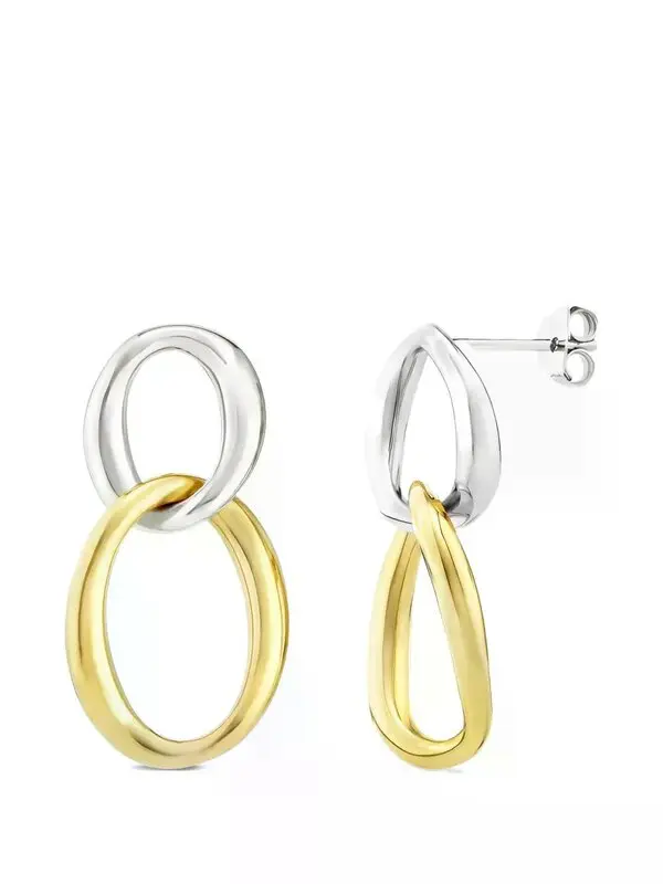 DINNY HALL Wave Double Drop Earrings
