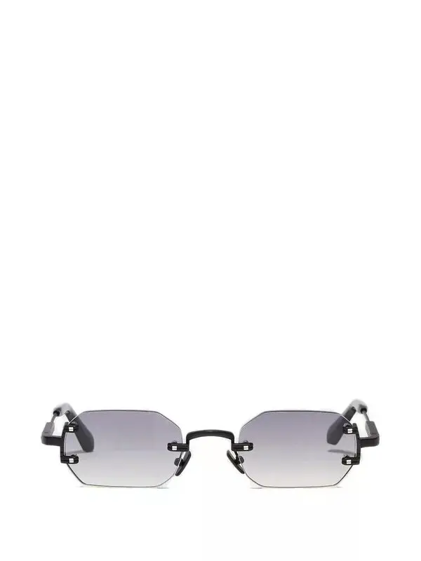 JOHN DALIA Amaru Geometric-frame Sunglasses - Black