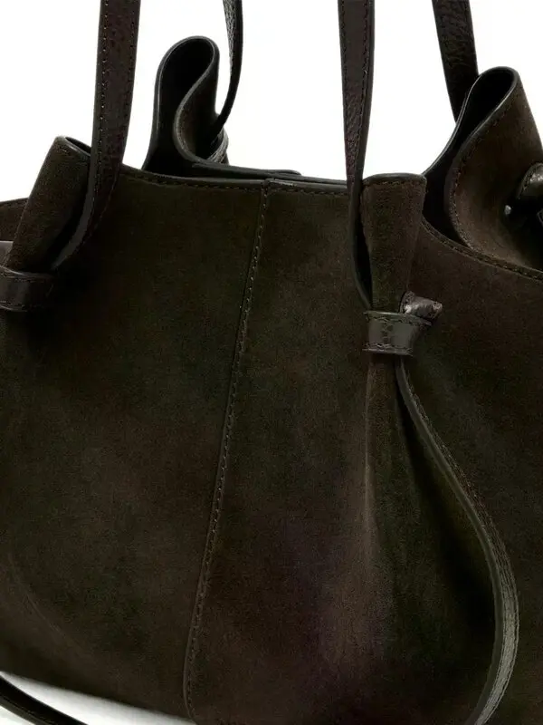 Yuzefi Mochi Suede Tote Bag - Brown