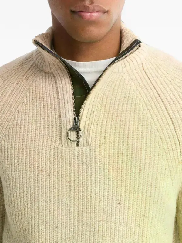 Barbour Essentials Fleck Half-zip Sweater