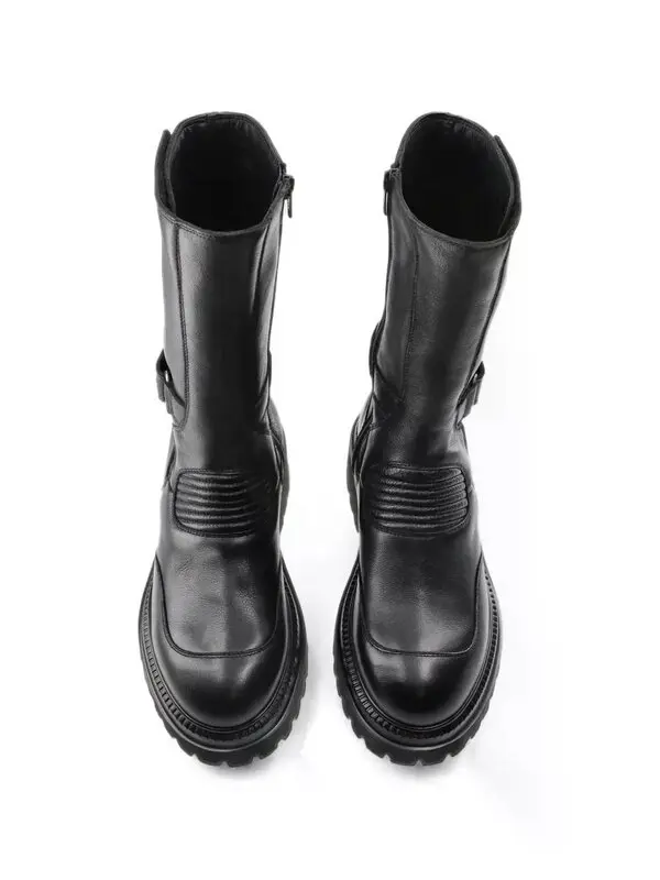 COPENHAGEN  Buckled Leather Boots