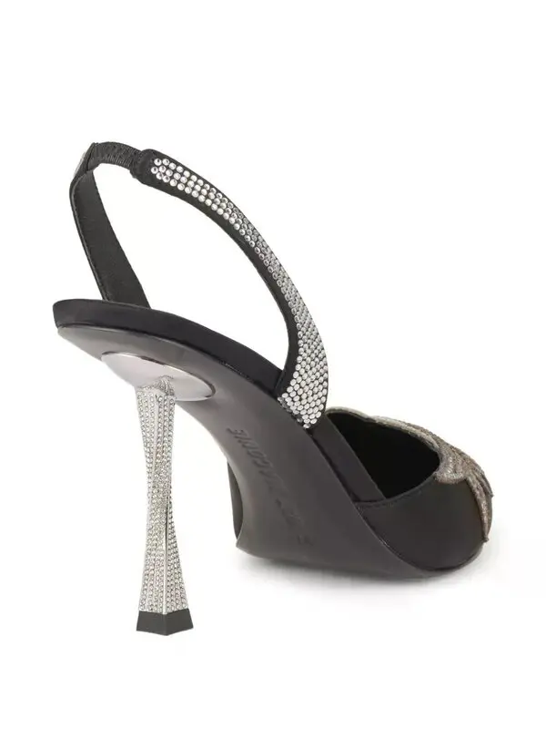 KAT MACONIE Karina Crystal-embellished Slingback Pumps