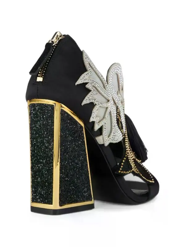 KAT MACONIE Aya Anch Crystal-embellished Sandals