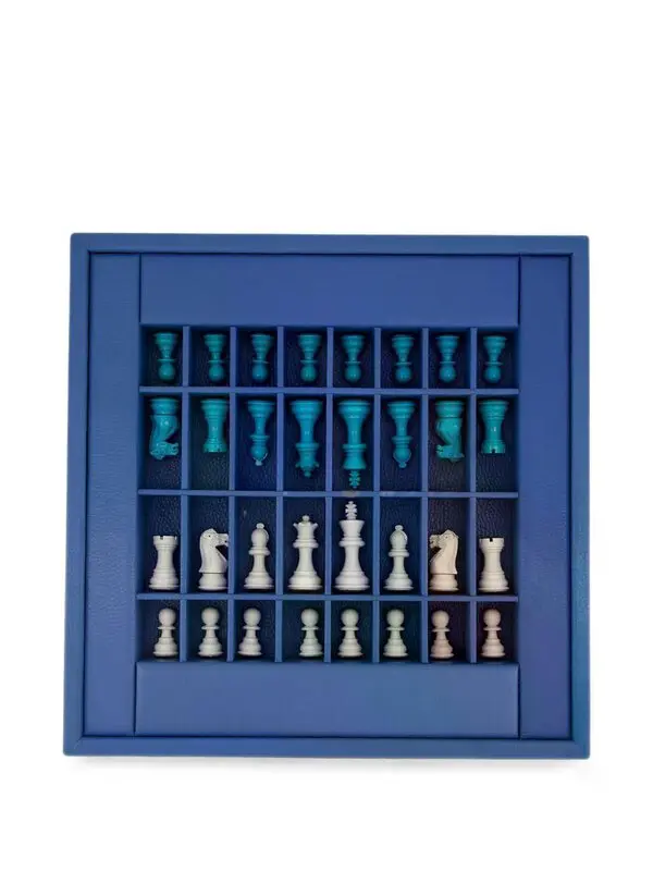 HECTOR SAXE Leather Limoges Chess Box