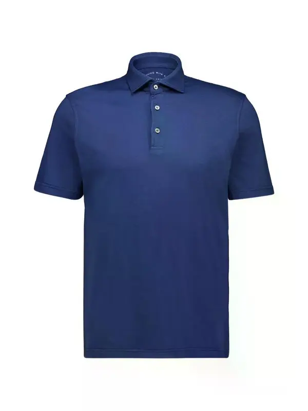 Fedeli Short-sleeve Knitted Polo Shirt
