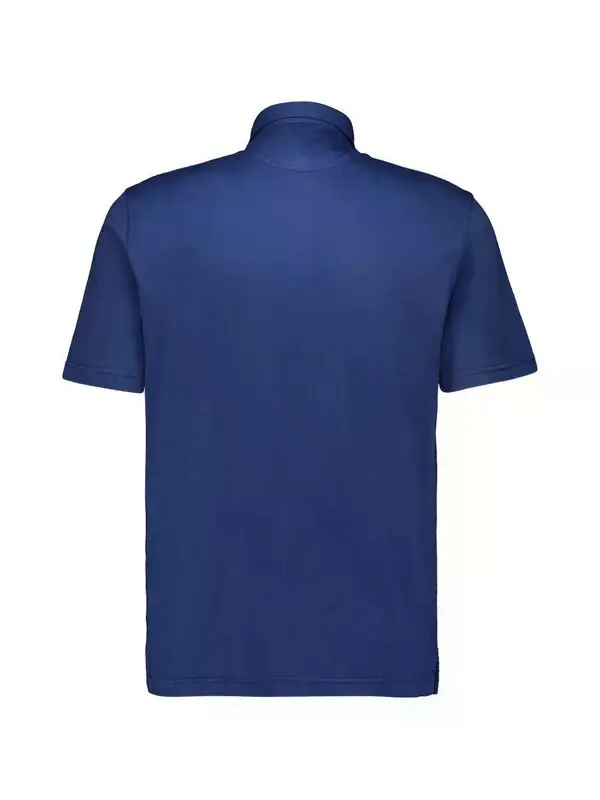 Fedeli Short-sleeve Knitted Polo Shirt