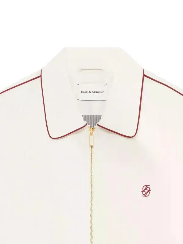 Drole De Monsieur Embroidered Cotton Blouson Jacket