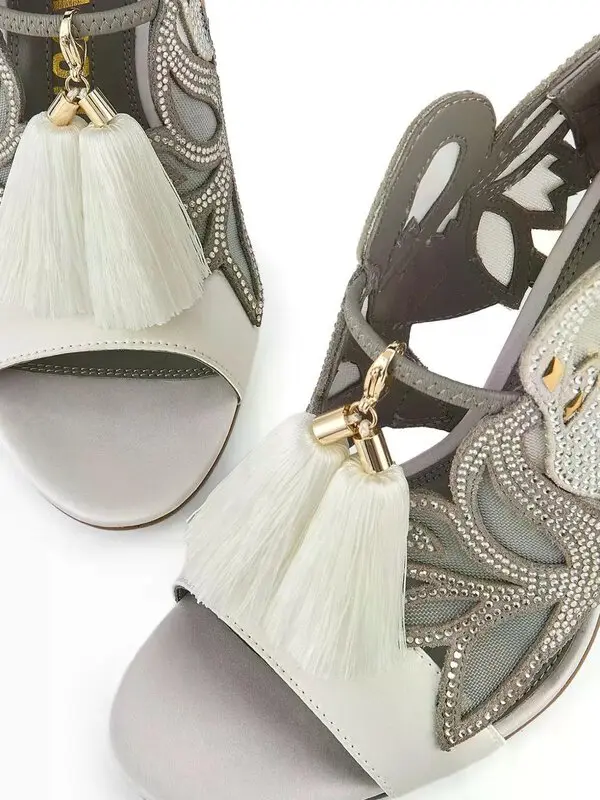 KAT MACONIE Aya Anch Crystal-embellished Sandals